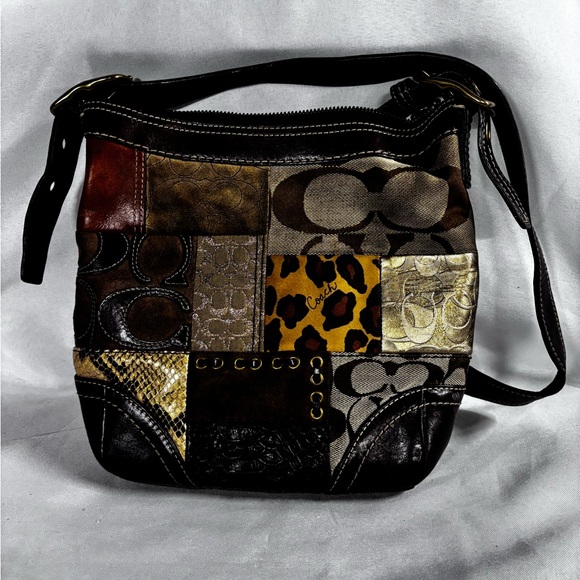 Coach | Bags | Coach Multicolor Patchwork Shoulder Bag | Poshmark